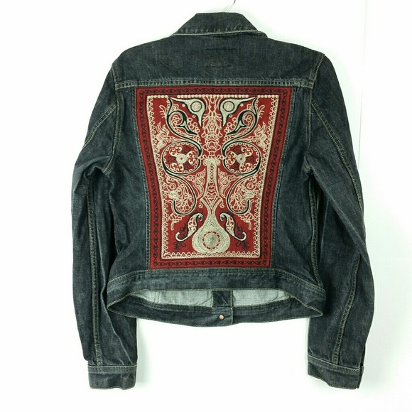 Lucky Brand | Jackets & Coats | Lucky Brand Embroidered Denim Jacket ...
